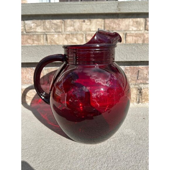 Anchor Hocking | Dining | Anchor Hocking Royal Ruby Red Glass Pitcher ...